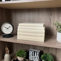 Maroon Decorative Books | Perfect for Bookshelf Décor or Coffee Tables ...