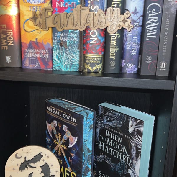 Dragon Personalized Library Sign, My Library Sign, Book Sign, Bookish ...