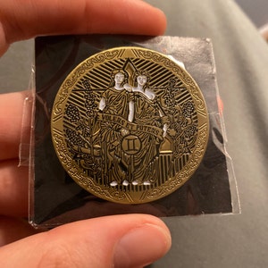 DND MONK COIN Large Dungeons and Dragons Charachter Coin D20 - Etsy UK