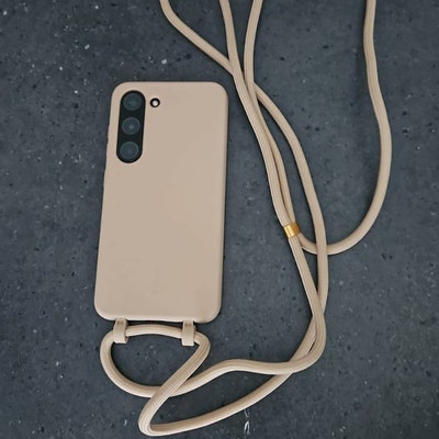 Mobile Phone Case HEAVEN BLUE With Mobile Phone Strap Macrame SKY boho ...