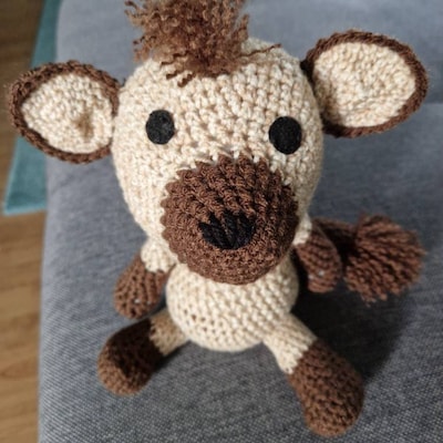 Hyena Crochet Pattern, Crochet Hyena, Amigurumi, Hyena Pattern, Hyena ...