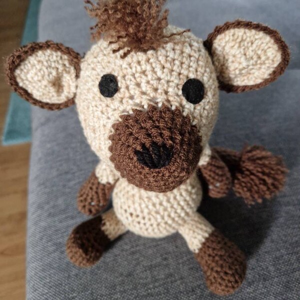 Hyena Crochet Pattern, Crochet Hyena, Amigurumi, Hyena Pattern, Hyena ...