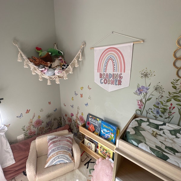 Boho Classroom Decor, Boho Rainbow Classroom Decor, Reading Corner ...