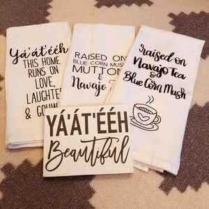 Yáátééh Kitchen Dish Towel Tea Towel navajo Tea Navajo - Etsy