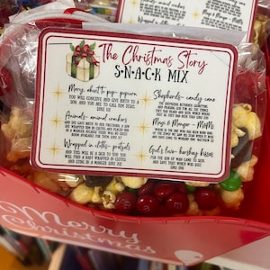 Christmas Story Snack Mix, Christmas Snacks, Christmas Snack Ideas, Kid ...