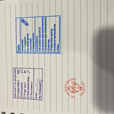 Personalized Teacher Stamp Verbal Feedback Given Date Stamp - Etsy