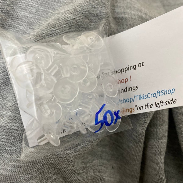 10/20/50x Rubber Earring Backs With Pads, Heavy Duty Earring Stoppers ...