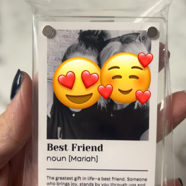 Best Friend Gift Custom Car Visor Photo Clip Thoughtful Friendship Gift ...