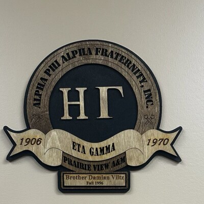 Custom 12or 18 Alpha Phi Alpha Fraternity Wall Tribute - Etsy