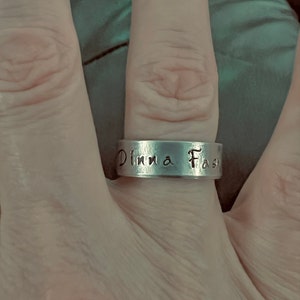 Pi Ring Hand Stamped Math or Science Teacher Gift - Etsy