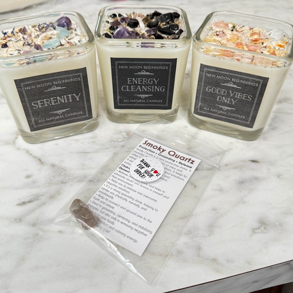 Good Vibes Only Candle - Negative Energy Cleansing - Soy Aromatherapy ...