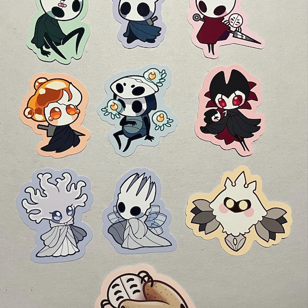 Hollow Knight Inspired Vinyl Stickers | Little Hallownest - Etsy