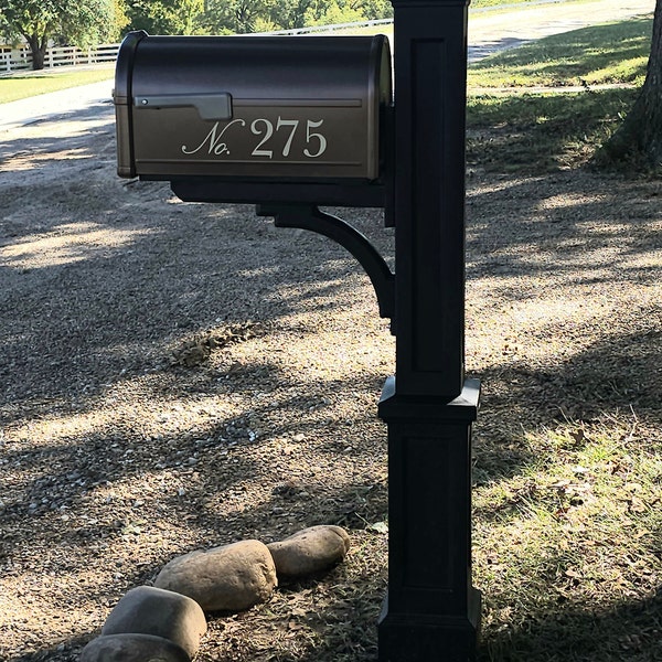 Mailbox Address Numbers-vinyl Decal- Set of Two-vinyl Numbers-curb ...