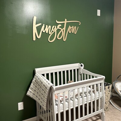 Large Baby Name Sign Large Nursery Name Sign Big Family Name - Etsy
