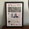 The Office Scranton Times Newspaper Headline Poster Dunder Mifflin - Etsy