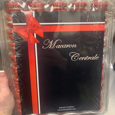 6 Pack Blue Raspberry French Macarons - Etsy