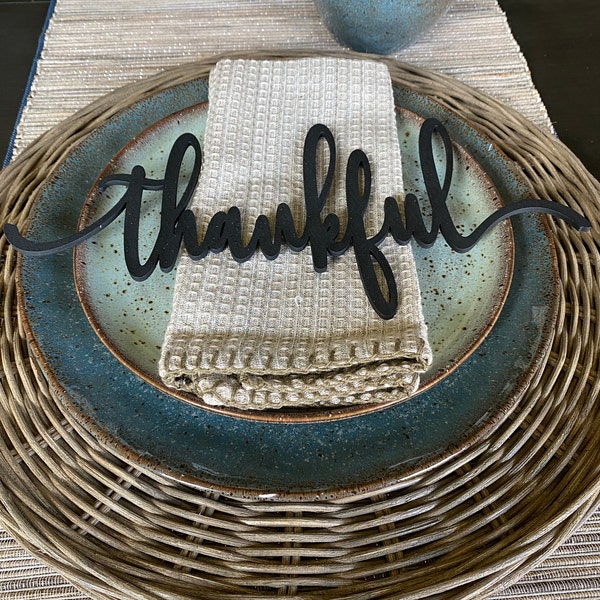 Table Word Place Setting, Thanksgiving Decor, Formal Dining Room, Fall ...