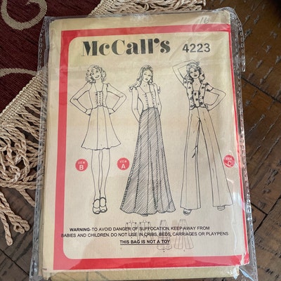 Vintage 1970 Simplicity 5616 Sewing Pattern Size 10 Bust 32.5 - Etsy