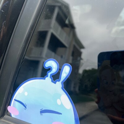 Derpy Fire Holographic Anime Game Chibi Car Laptop Vinyl Decal Sticker ...