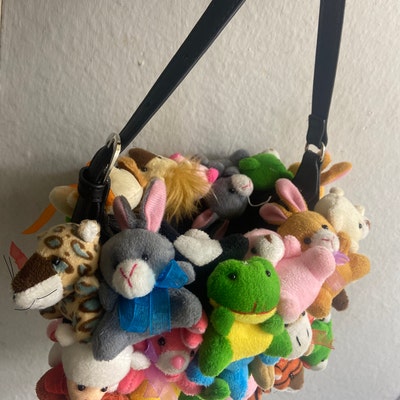 Mini Stuffed Animal Shoulder Bag - Etsy