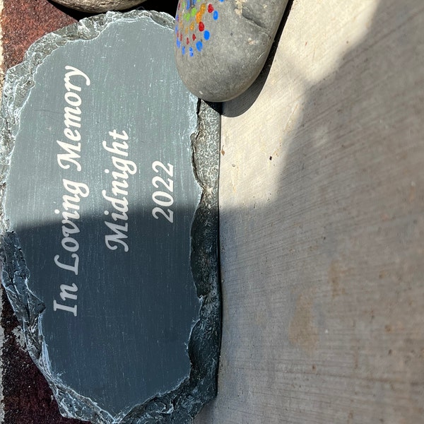 Personalized Garden Stones Engraved With Any Message, Engraved Welcome ...