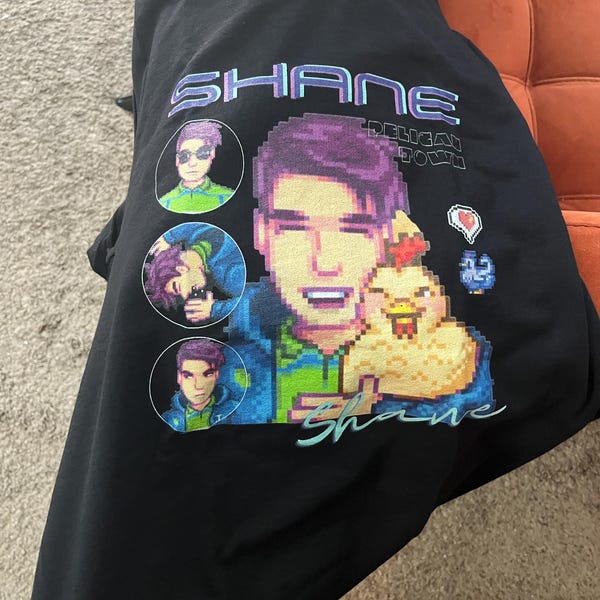 Shane Stardew Valley T-shirt, Stardew Valley Character Shane Gift ...