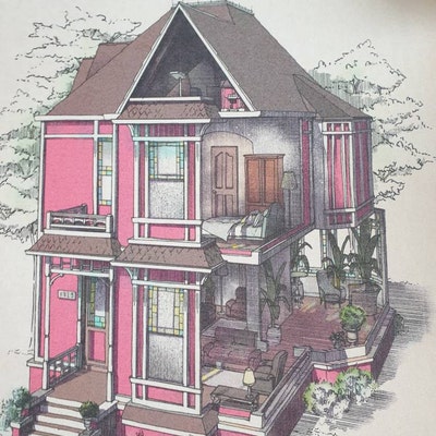 GIFT BUNDLE Charmed Manor Poster Halliwell House Card Model Kit - Etsy