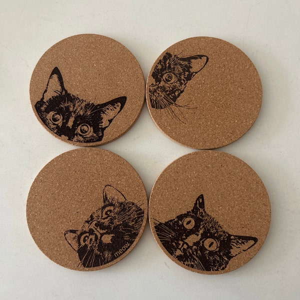 Cork Coasters - New York City - NYC - Set of 4 - Etsy