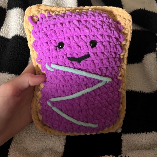 Toaster Pastry Crochet Pattern, No-sew, Crochet Pillow Pattern, Crochet ...