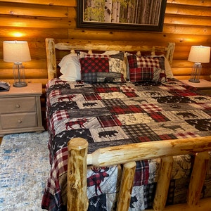 Wilderness Log Bed Kit Gorgeous Design Space Saving and | Etsy