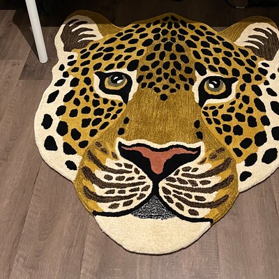 Handmade Tufted Rug Zebra Shape Wool Rug for Living Room - Etsy