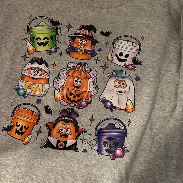 Spooky Nuggets DTF Transfers, Halloween DTF Transfers, Chicken Nuggets ...