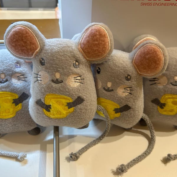 Mouse Stuffie ITH Embroidery , Machine Pattern, ITH Mouse Stuffie ...