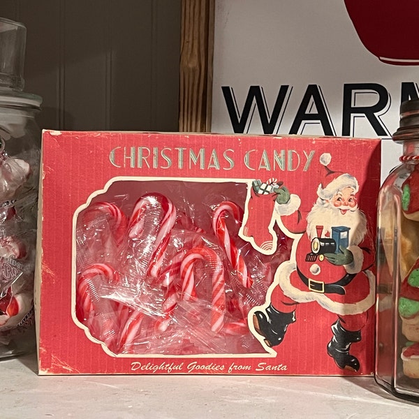 Printable Retro Christmas Candy Box With Santa Claus / Digital 5" by 7 ...