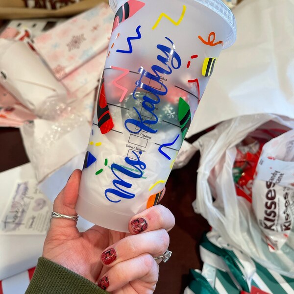 Teacher Starbucks Cup, Personalized Starbucks Cup, Christmas Teacher ...