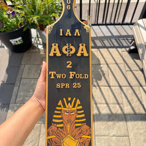24" Custom Sorority/fraternity Paddle - Etsy