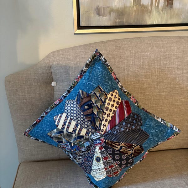 Necktie Memory Pillow Cover Sewing Pattern - Etsy