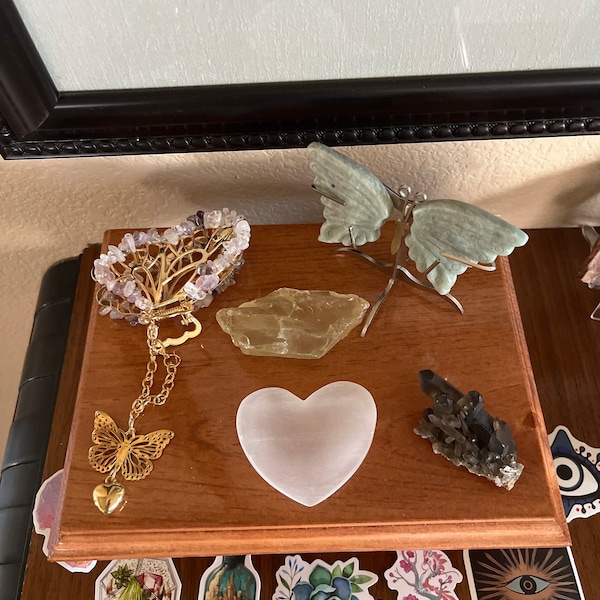 Large Stylish Yooperlite Crystal Moon Carving on Custom Stand 756g Uv ...