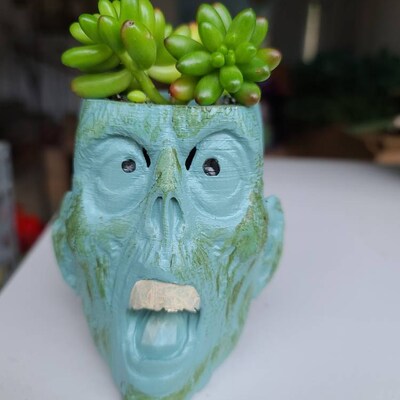 Zombie Planter 3D Printed for Succulents Cacti or - Etsy