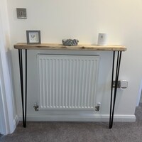 Rustic Radiator Cover With Hairpin Legs Radiator Shelf - Etsy UK