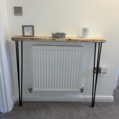 Rustic Radiator Cover With Hairpin Legs Radiator Shelf - Etsy UK
