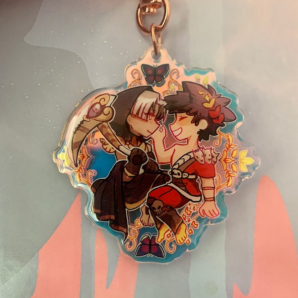 Thanzag Zagthan Zagreus Thanatos Keychain Charm Hades Game - Etsy