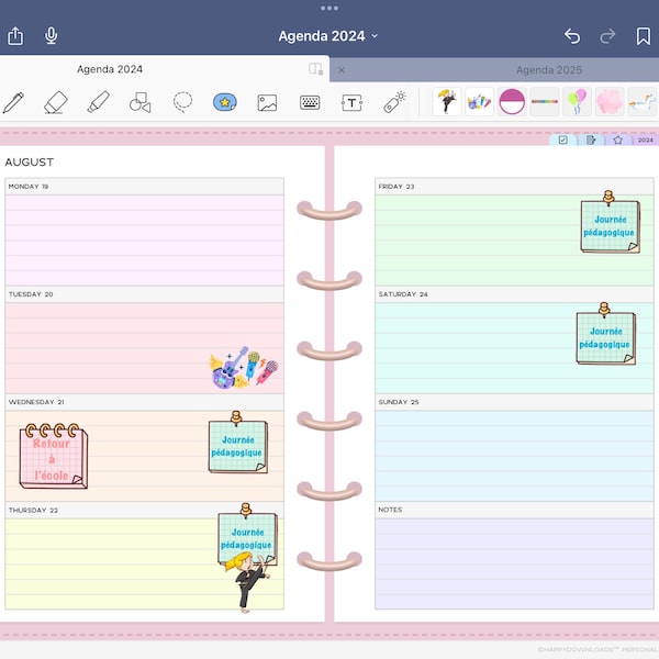 Digital Planner Stickers, Digital Sticky Notes, Functional Digital ...