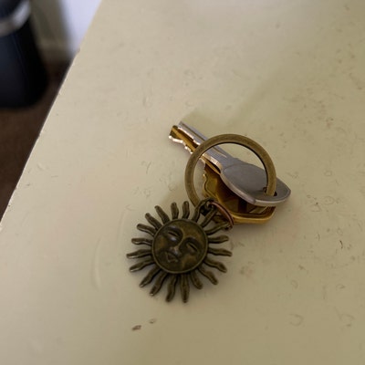 Sun Keychain, Antique Bronze Sun Keyring, Sun Jewelry, Friend Gift, Sun ...
