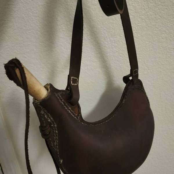 VERY BIG 2.8l Waterskin, HAND Sewn, Canteen, Flask , Leather Bottle ...