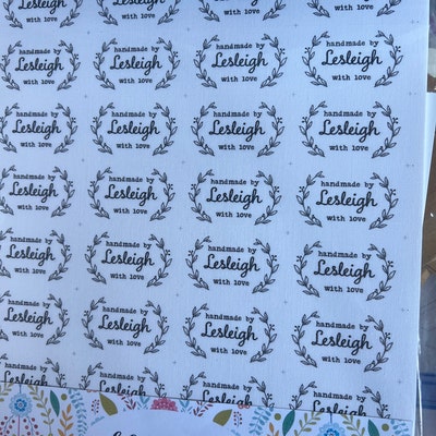 Fabric Name Tags 30x Cotton Name Labels Two Line - Etsy