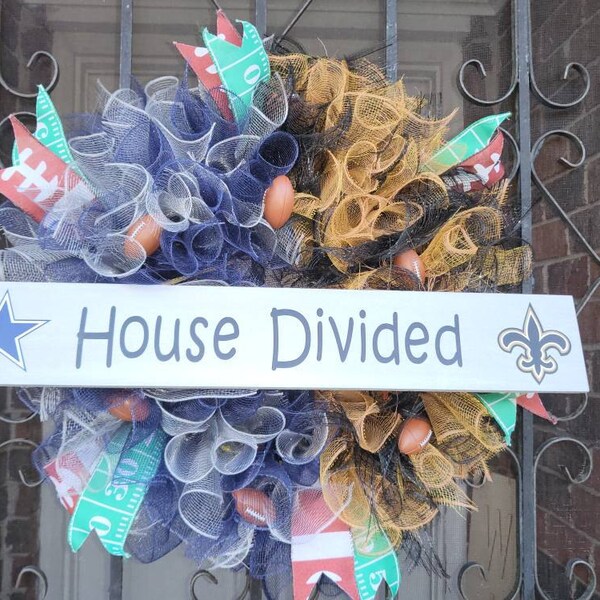 House Divided Wooden Sign - Etsy