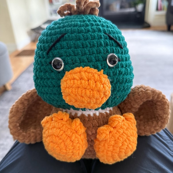 Barnyard Duck Crochet Pdf Pattern With Mallard and Chicken Mods - Etsy