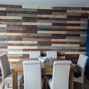 Feature Wall Cladding Rustic Cladding Grey Wall Covering Rustic Wood ...
