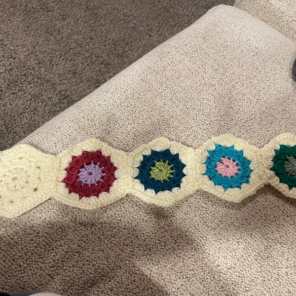 CROCHET PATTERN | Zinnia Hexagon Temperature Blanket Pattern | Granny ...